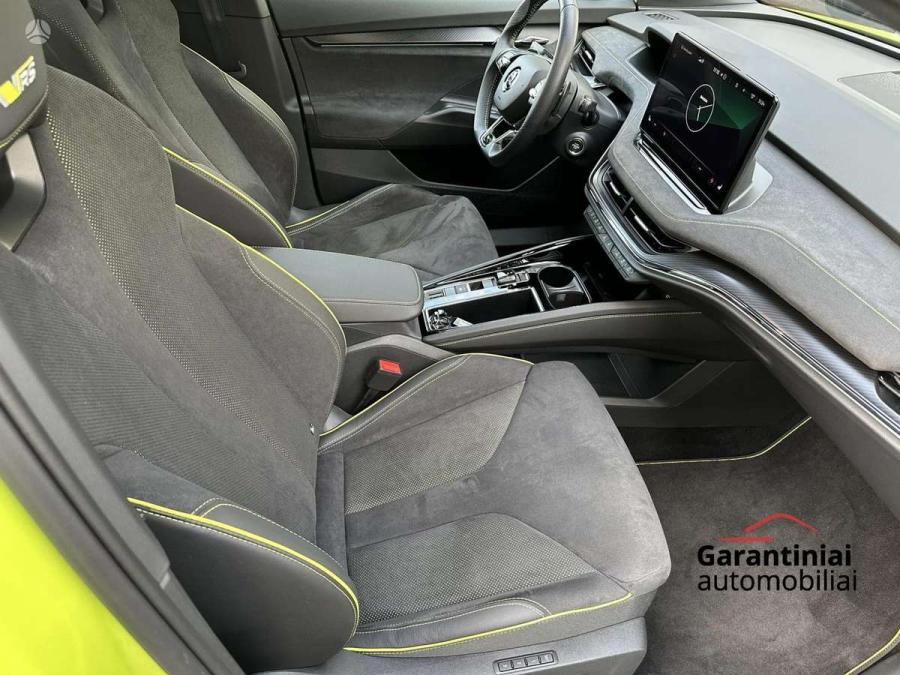 Green Skoda Enyaq 2022 in Vilnius, with an engine capacity of 0.00 L and mileage of 12 thousand km for 39750 €, photo 5 on AUTOMOTO.COM.LV