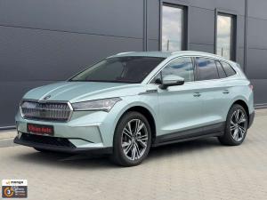Green Skoda Enyaq 2024 in Vilnius, with an engine capacity of 0.00 L and mileage of 4 thousand km for 37890 €, photo  on AUTOMOTO.COM.LV