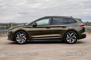Green Skoda Enyaq 2025 in Parnu, with an engine capacity of 0.00 L and mileage of 15 thousand km for 54500 €, photo 5 on AUTOMOTO.COM.LV