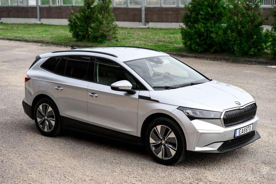 Grey Skoda Enyaq 2021 in Mazeikiai, with an engine capacity of 0.00 L and mileage of 103 thousand km for 18000 €, photo 24 on AUTOMOTO.COM.LV