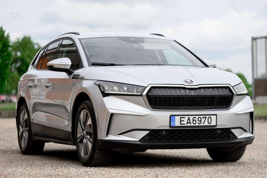 Grey Skoda Enyaq 2021 in Mazeikiai, with an engine capacity of 0.00 L and mileage of 103 thousand km for 18000 €, photo 25 on AUTOMOTO.COM.LV