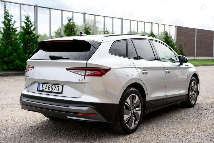 Grey Skoda Enyaq 2021 in Mazeikiai, with an engine capacity of 0.00 L and mileage of 103 thousand km for 18000 €, photo 29 on AUTOMOTO.COM.LV