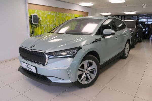 Grey Skoda Enyaq 2022 in Vilnius, with an engine capacity of 0.00 L and mileage of 91 thousand km for 21300 €, photo 1 on AUTOMOTO.COM.LV