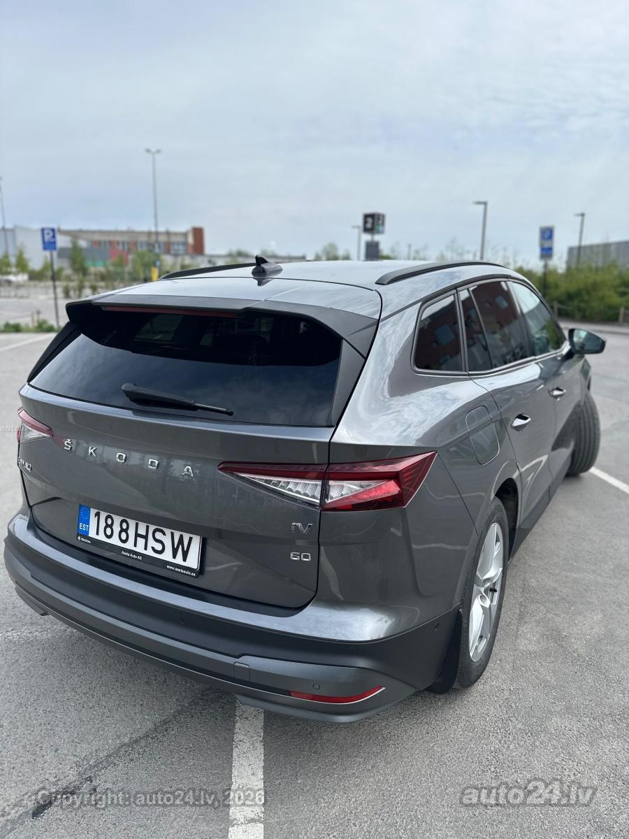 Grey Skoda Enyaq 2023 in Tallinn, with an engine capacity of 0.00 L and mileage of 49 thousand km for 34000 €, photo 5 on AUTOMOTO.COM.LV