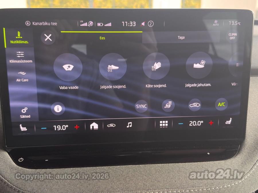 Grey Skoda Enyaq 2023 in Tallinn, with an engine capacity of 0.00 L and mileage of 49 thousand km for 34000 €, photo 26 on AUTOMOTO.COM.LV