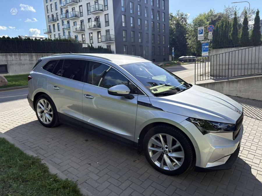 Pelēks Skoda Enyaq 2023 Viļņa, ar dzinēja tilpumu 0.00 L un nobraukumu 67 tūkst. km par 29200 €, foto 5 vietnē AUTOMOTO.COM.LV