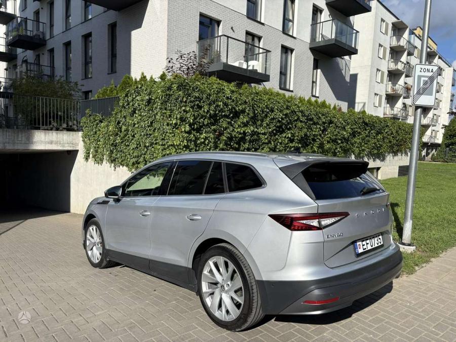 Pelēks Skoda Enyaq 2023 Viļņa, ar dzinēja tilpumu 0.00 L un nobraukumu 67 tūkst. km par 29200 €, foto 8 vietnē AUTOMOTO.COM.LV