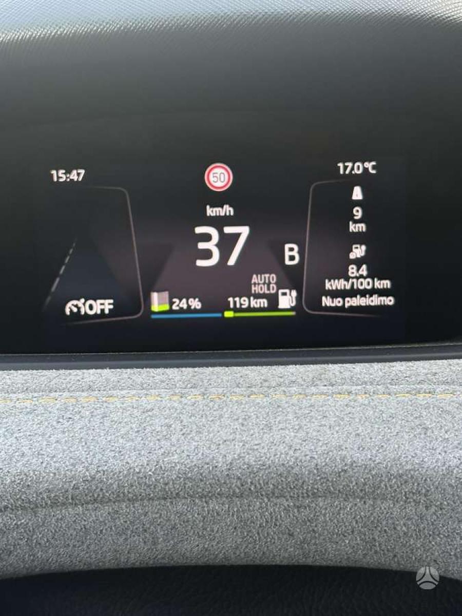 Pelēks Skoda Enyaq 2023 Viļņa, ar dzinēja tilpumu 0.00 L un nobraukumu 67 tūkst. km par 29200 €, foto 14 vietnē AUTOMOTO.COM.LV