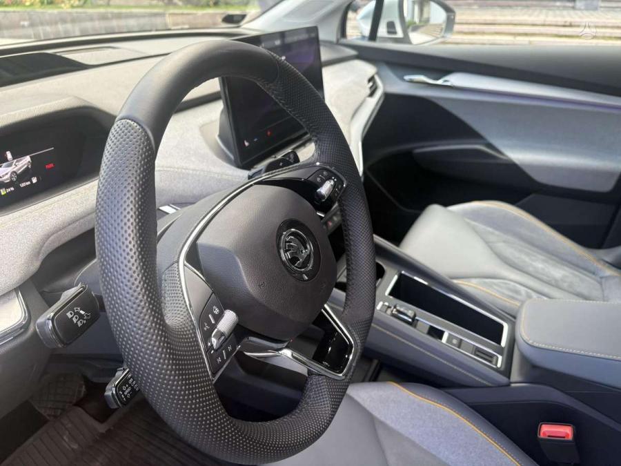 Pelēks Skoda Enyaq 2023 Viļņa, ar dzinēja tilpumu 0.00 L un nobraukumu 67 tūkst. km par 29200 €, foto 17 vietnē AUTOMOTO.COM.LV