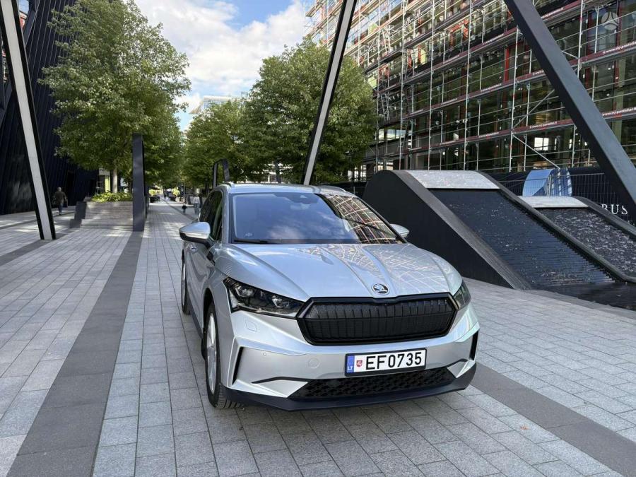 Pelēks Skoda Enyaq 2023 Viļņa, ar dzinēja tilpumu 0.00 L un nobraukumu 67 tūkst. km par 29200 €, foto 36 vietnē AUTOMOTO.COM.LV