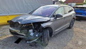 Pelēks Skoda Enyaq 2024 Klaipėda, ar dzinēja tilpumu 0.00 L un nobraukumu 44 tūkst. km par 19500 €, foto  vietnē AUTOMOTO.COM.LV