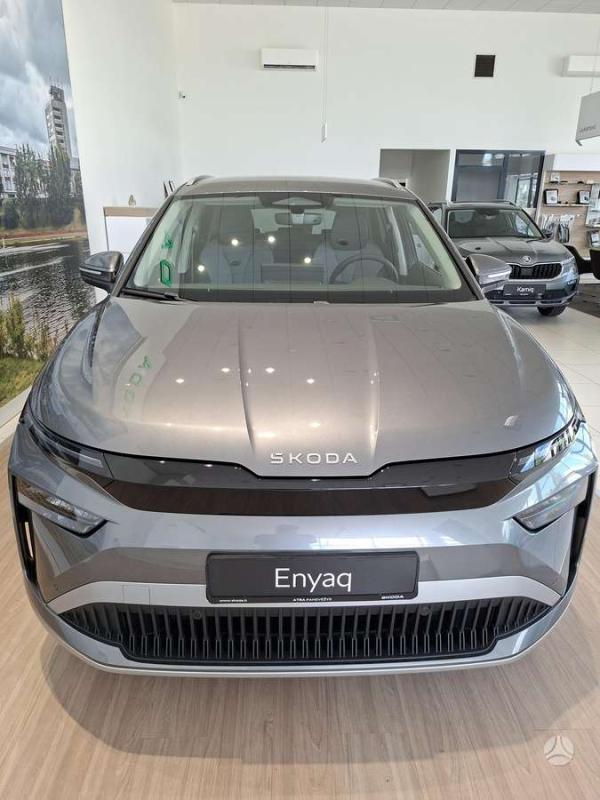 Grey Skoda Enyaq 2026 in Panevezys, with an engine capacity of 0.00 L and mileage of 0 thousand km for 48990 €, photo 3 on AUTOMOTO.COM.LV