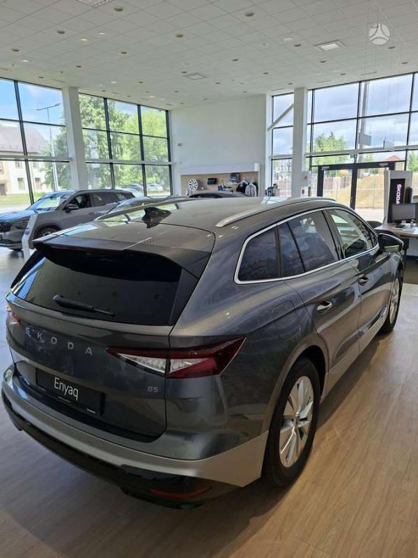 Grey Skoda Enyaq 2026 in Panevezys, with an engine capacity of 0.00 L and mileage of 0 thousand km for 48990 €, photo 7 on AUTOMOTO.COM.LV