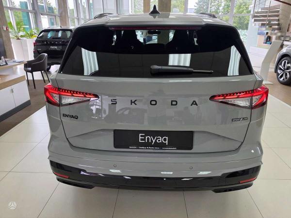 Grey Skoda Enyaq 2026 in Siauliai, with an engine capacity of 0.00 L and mileage of 0 thousand km for 52155 €, photo 5 on AUTOMOTO.COM.LV