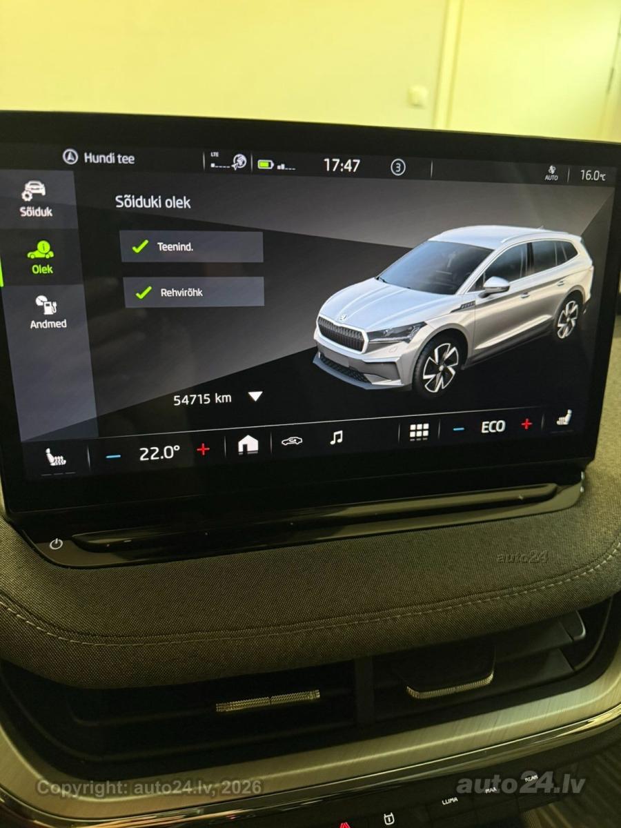 Серый Шкода Enyaq 2022 в Таллин, объемом двигателя 0.00 л и пробегом 55 тыс. км за 34900 €, фото 13 на AUTOMOTO.COM.LV