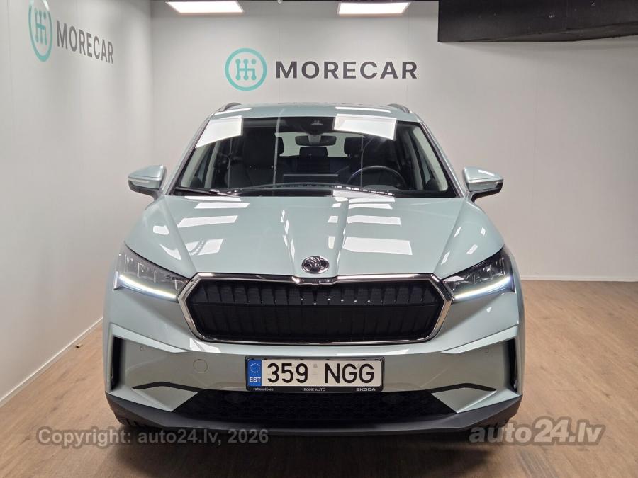 Grey Skoda Enyaq 2024 in Tallinn, with an engine capacity of 0.00 L and mileage of 55 thousand km for 30900 €, photo 3 on AUTOMOTO.COM.LV