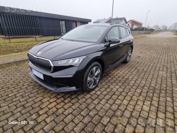 Melns Skoda Enyaq iV 2021 Rīga, ar dzinēja tilpumu 0.00 L un nobraukumu 45 tūkst. km par 22900 €, foto 1 vietnē AUTOMOTO.COM.LV