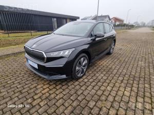 Melns Skoda Enyaq iV 2021 Rīga, ar dzinēja tilpumu 0.00 L un nobraukumu 45 tūkst. km par 22900 €, foto  vietnē AUTOMOTO.COM.LV