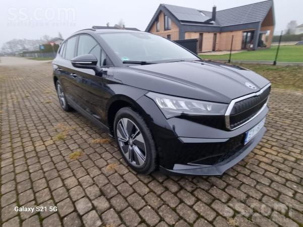 Melns Skoda Enyaq iV 2021 Rīga, ar dzinēja tilpumu 0.00 L un nobraukumu 45 tūkst. km par 22900 €, foto 3 vietnē AUTOMOTO.COM.LV