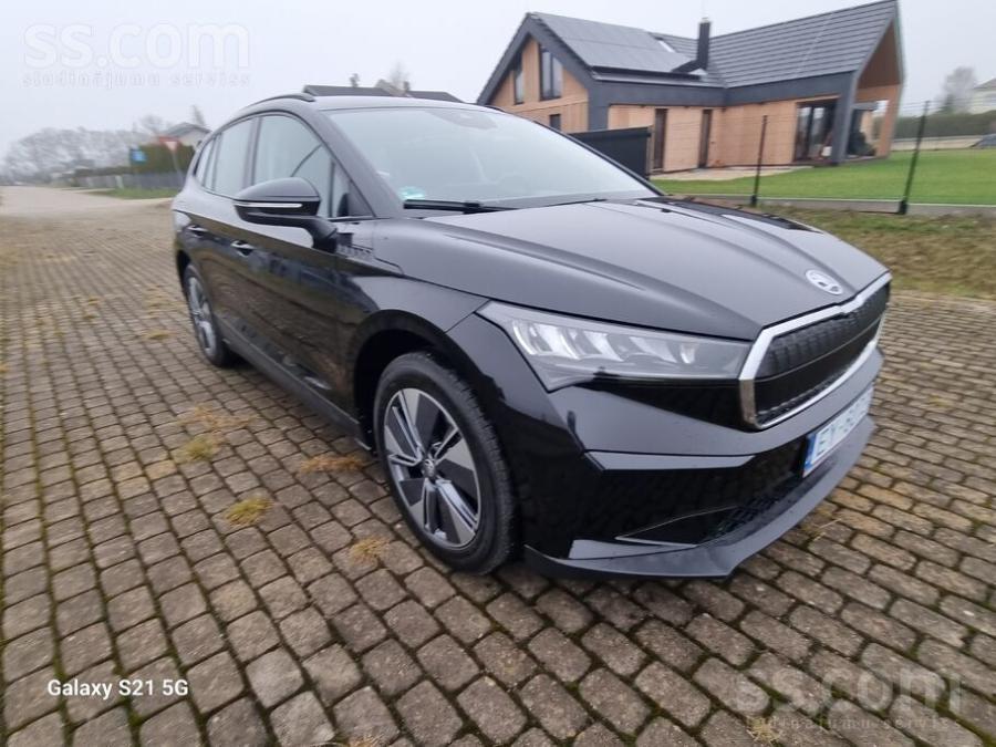 Melns Skoda Enyaq iV 2021 Rīga, ar dzinēja tilpumu 0.00 L un nobraukumu 45 tūkst. km par 22900 €, foto 3 vietnē AUTOMOTO.COM.LV