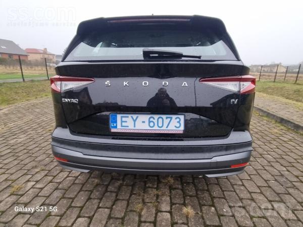 Melns Skoda Enyaq iV 2021 Rīga, ar dzinēja tilpumu 0.00 L un nobraukumu 45 tūkst. km par 22900 €, foto 5 vietnē AUTOMOTO.COM.LV