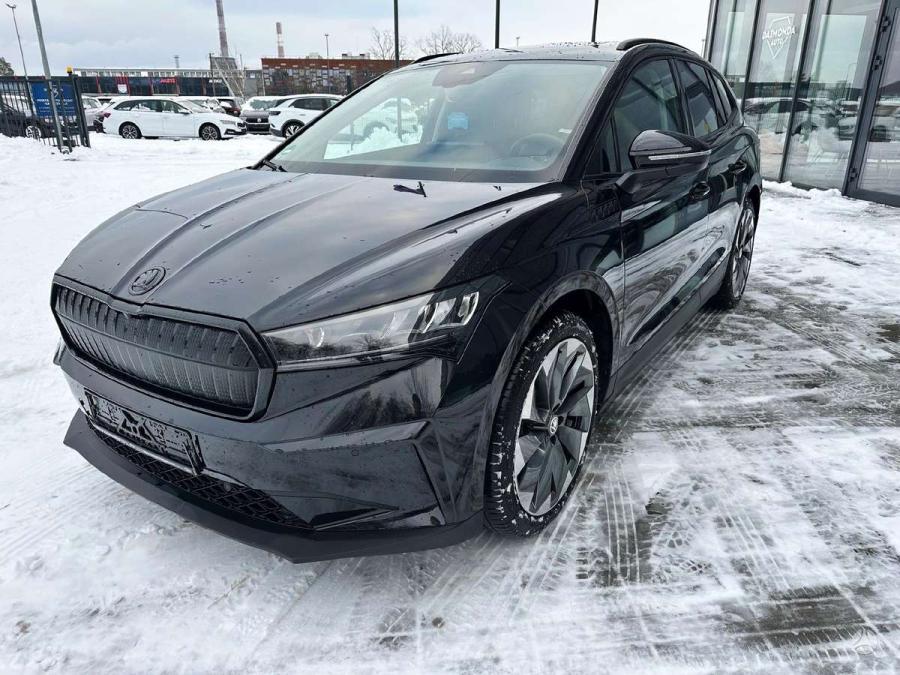 Melns Skoda Enyaq iV 2021 Kauņa, ar dzinēja tilpumu 0.00 L un nobraukumu 183 tūkst. km par 17900 €, foto 1 vietnē AUTOMOTO.COM.LV