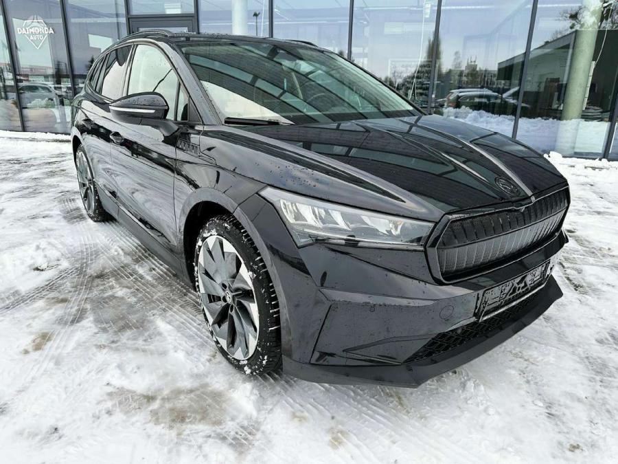 Melns Skoda Enyaq iV 2021 Kauņa, ar dzinēja tilpumu 0.00 L un nobraukumu 183 tūkst. km par 17900 €, foto 3 vietnē AUTOMOTO.COM.LV