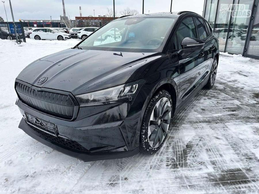 Melns Skoda Enyaq iV 2021 Kauņa, ar dzinēja tilpumu 0.00 L un nobraukumu 183 tūkst. km par 17500 €, foto 1 vietnē AUTOMOTO.COM.LV