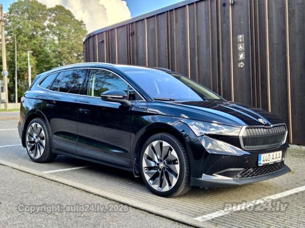 Melns Skoda Enyaq iV 2021 Tallina, ar dzinēja tilpumu 0.00 L un nobraukumu 24 tūkst. km par 37000 €, foto 2 vietnē AUTOMOTO.COM.LV