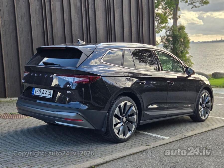 Melns Skoda Enyaq iV 2021 Tallina, ar dzinēja tilpumu 0.00 L un nobraukumu 24 tūkst. km par 37000 €, foto 3 vietnē AUTOMOTO.COM.LV