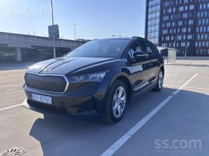 Melns Skoda Enyaq iV 2021 Rīga, ar dzinēja tilpumu 0.00 L un nobraukumu 128 tūkst. km par 18800 €, foto  vietnē AUTOMOTO.COM.LV