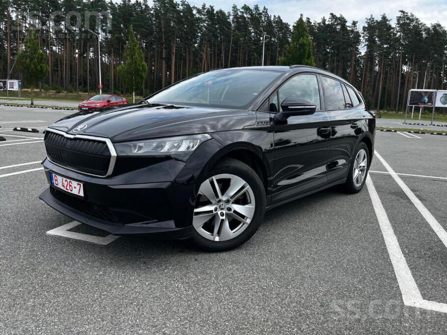 Черный Шкода Enyaq iV 2021 в Рига, объемом двигателя 0.00 л и пробегом 65 тыс. км за 23500 €, фото 5 на AUTOMOTO.COM.LV