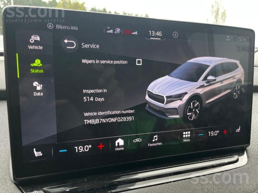 Melns Skoda Enyaq iV 2021 Rīga, ar dzinēja tilpumu 0.00 L un nobraukumu 65 tūkst. km par 23500 €, foto 17 vietnē AUTOMOTO.COM.LV