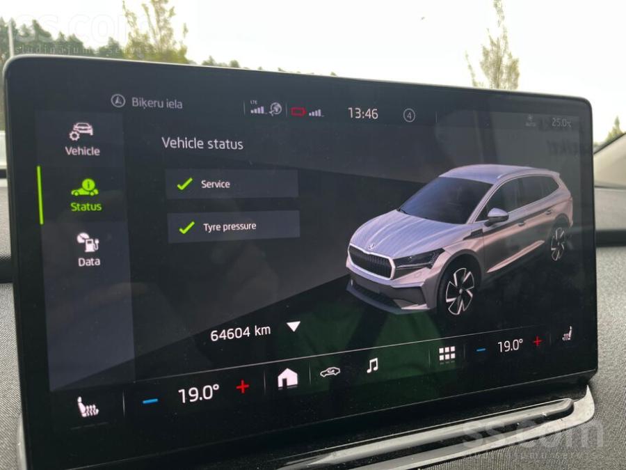 Melns Skoda Enyaq iV 2021 Rīga, ar dzinēja tilpumu 0.00 L un nobraukumu 65 tūkst. km par 23500 €, foto 18 vietnē AUTOMOTO.COM.LV