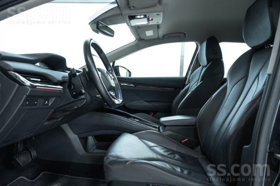 Black Skoda Enyaq iV 2021 in Riga, with an engine capacity of 0.00 L and mileage of 187 thousand km for 21900 €, photo 6 on AUTOMOTO.COM.LV