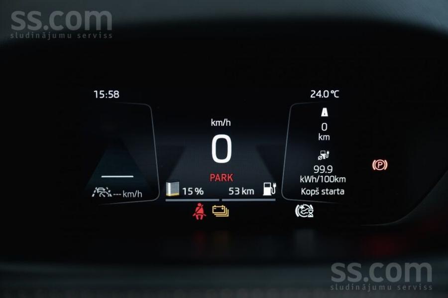 Black Skoda Enyaq iV 2021 in Riga, with an engine capacity of 0.00 L and mileage of 187 thousand km for 21900 €, photo 14 on AUTOMOTO.COM.LV