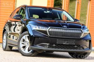 Melns Skoda Enyaq iV 2021 Tukums, ar dzinēja tilpumu 0.00 L un nobraukumu 184 tūkst. km par 17990 €, foto  vietnē AUTOMOTO.COM.LV