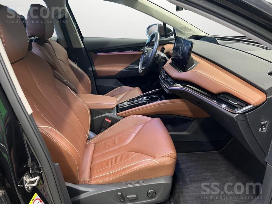 Black Skoda Enyaq iV 2021 in Riga, with an engine capacity of 0.00 L and mileage of 112 thousand km for 26990 €, photo 21 on AUTOMOTO.COM.LV