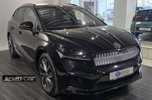 Black Skoda Enyaq iV 2022 in Siauliai, with an engine capacity of 0.00 L and mileage of 60 thousand km for 29900 €, photo  on AUTOMOTO.COM.LV