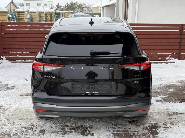 Melns Skoda Enyaq iV 2022 Šauļi, ar dzinēja tilpumu 0.00 L un nobraukumu 116 tūkst. km par 23900 €, foto 6 vietnē AUTOMOTO.COM.LV