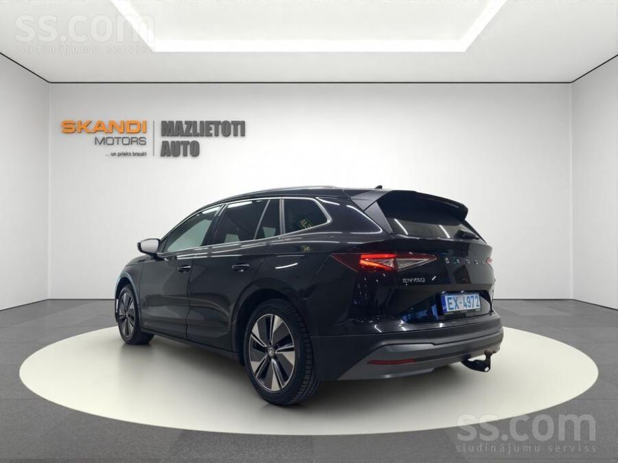 Melns Skoda Enyaq iV 2022 Rīga, ar dzinēja tilpumu 0.00 L un nobraukumu 106 tūkst. km par 24490 €, foto 5 vietnē AUTOMOTO.COM.LV