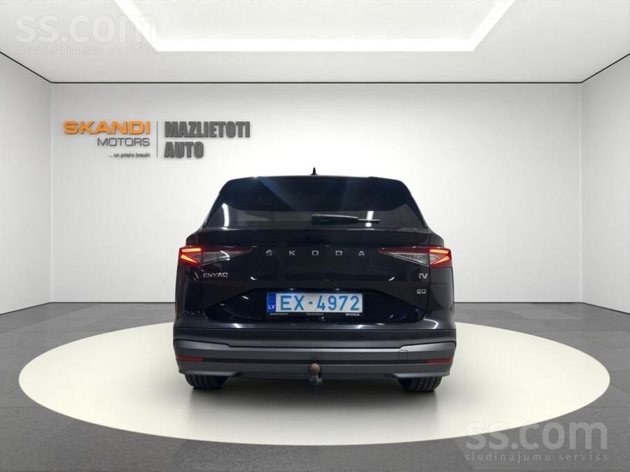Melns Skoda Enyaq iV 2022 Rīga, ar dzinēja tilpumu 0.00 L un nobraukumu 106 tūkst. km par 24490 €, foto 6 vietnē AUTOMOTO.COM.LV
