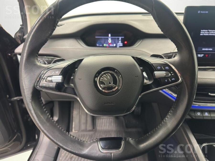 Melns Skoda Enyaq iV 2022 Rīga, ar dzinēja tilpumu 0.00 L un nobraukumu 106 tūkst. km par 24490 €, foto 11 vietnē AUTOMOTO.COM.LV