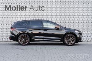 Black Skoda Enyaq iV 2022 in Riga, with an engine capacity of 0.00 L and mileage of 54 thousand km for 44400 €, photo 6 on AUTOMOTO.COM.LV