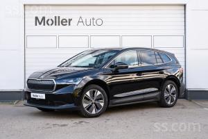Black Skoda Enyaq iV 2022 in Riga, with an engine capacity of 0.00 L and mileage of 60 thousand km for 34950 €, photo  on AUTOMOTO.COM.LV