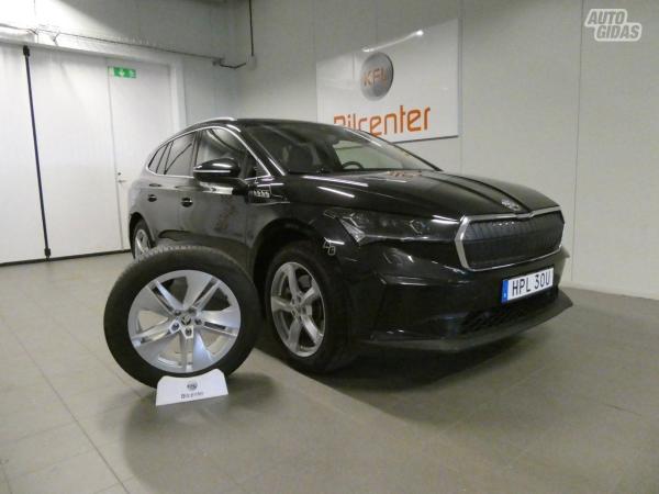 Black Skoda Enyaq iV 2023 in Kaunas, with an engine capacity of 0.00 L and mileage of 75 thousand km for 36186 €, photo 1 on AUTOMOTO.COM.LV