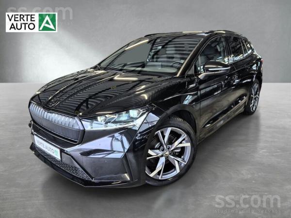 Black Skoda Enyaq iV 2023 in Riga, with an engine capacity of 0.00 L and mileage of 161 thousand km for 27590 €, photo 1 on AUTOMOTO.COM.LV
