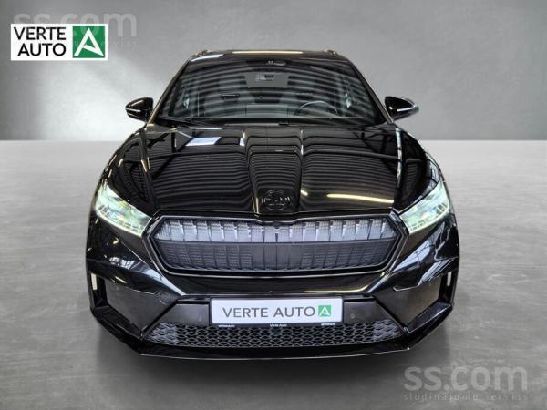 Black Skoda Enyaq iV 2023 in Riga, with an engine capacity of 0.00 L and mileage of 161 thousand km for 27590 €, photo 3 on AUTOMOTO.COM.LV
