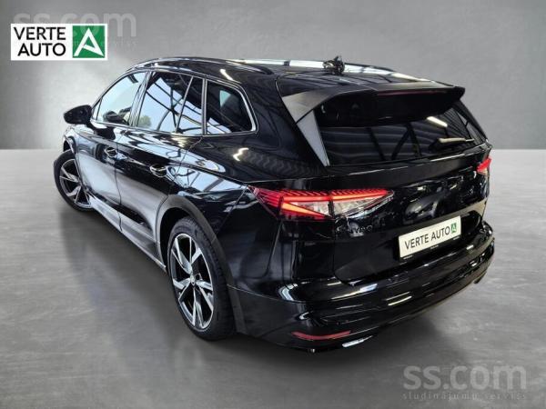 Black Skoda Enyaq iV 2023 in Riga, with an engine capacity of 0.00 L and mileage of 161 thousand km for 27590 €, photo 7 on AUTOMOTO.COM.LV