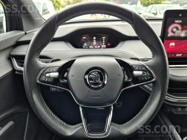 Black Skoda Enyaq iV 2023 in Riga, with an engine capacity of 0.00 L and mileage of 161 thousand km for 27590 €, photo 11 on AUTOMOTO.COM.LV